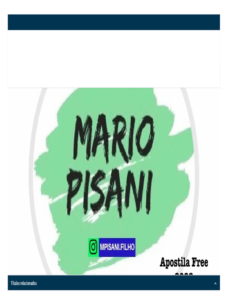 Apostila Mario Pisani - 2022 - Free - PDF - Bolsa de Valores - Média | PDF