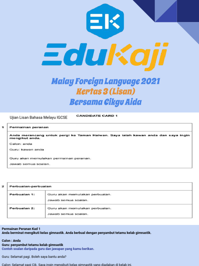 BM Paper 3 Answer | PDF