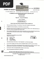 CSEC Geography June 2021 Paper 2 | PDF
