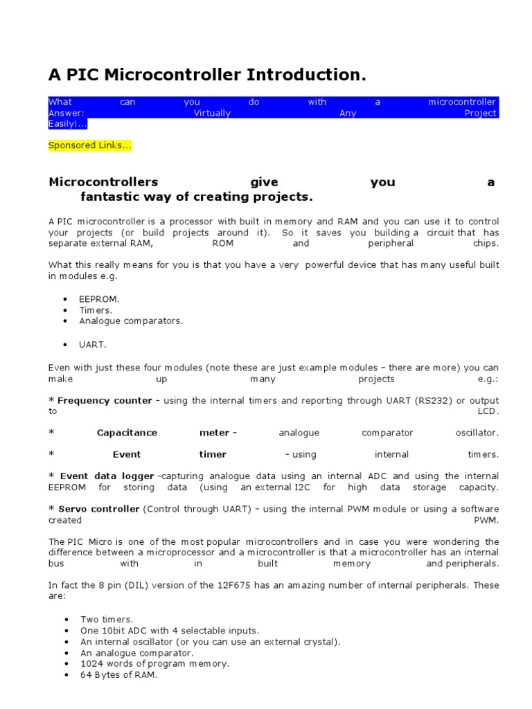 SPI Interface Tutorial | PDF | Pic Microcontroller | Microcontroller