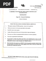 CSEC Geography May/June 2024 Paper 2 | PDF