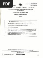 CSEC HSB June 2020 Paper 1 | PDF