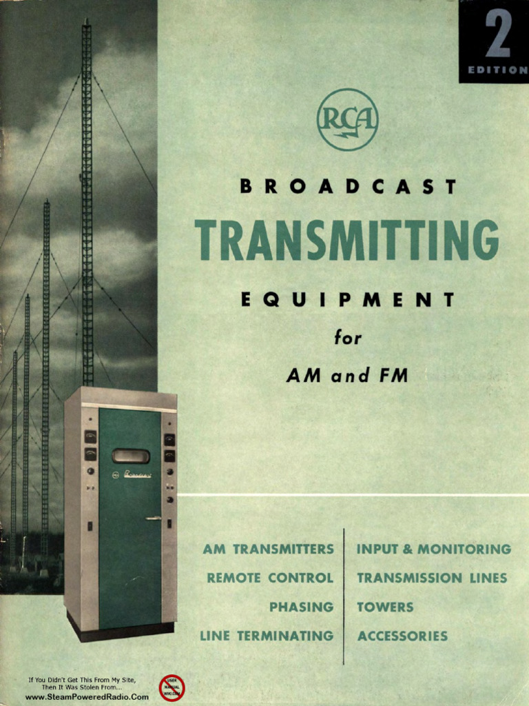 1959 Am FM Transmitting Equipment | PDF | Vacuum Tube | Rectifier