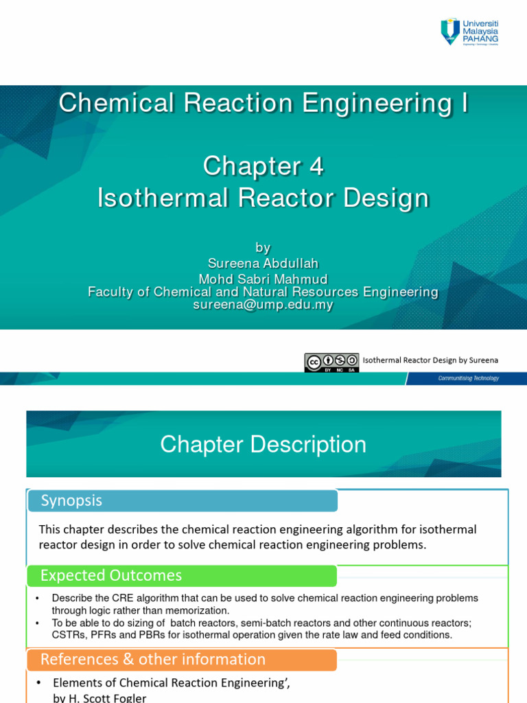 Chapter4_OCW | PDF | Chemical Reactor | Applied And Interdisciplinary Physics