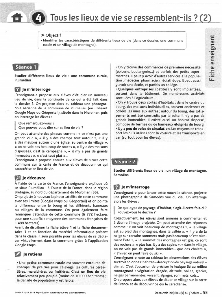 4 Tous Les Lieux de Vie Se Ressemblent-Ils 2 | PDF