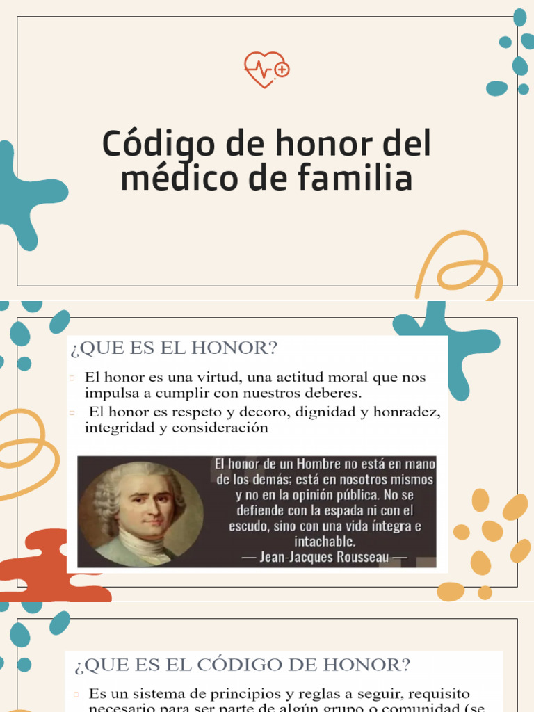 Codigo de Honor | PDF | Medicina | Cuidado de la salud