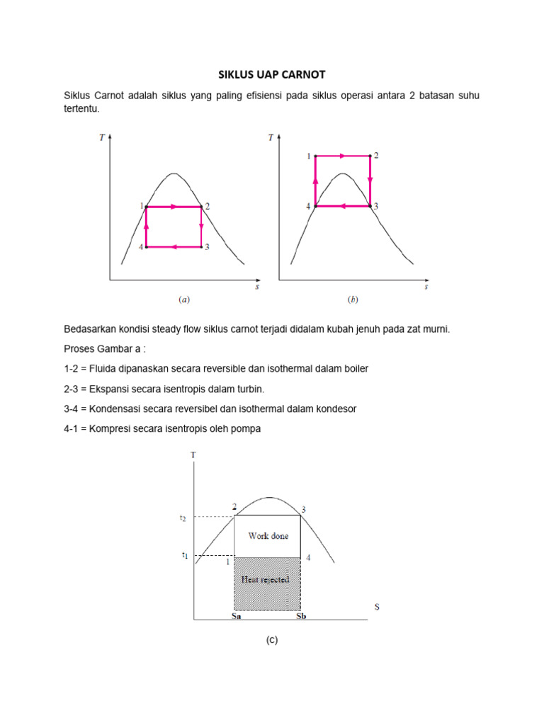 Siklus Uap Carnot | PDF