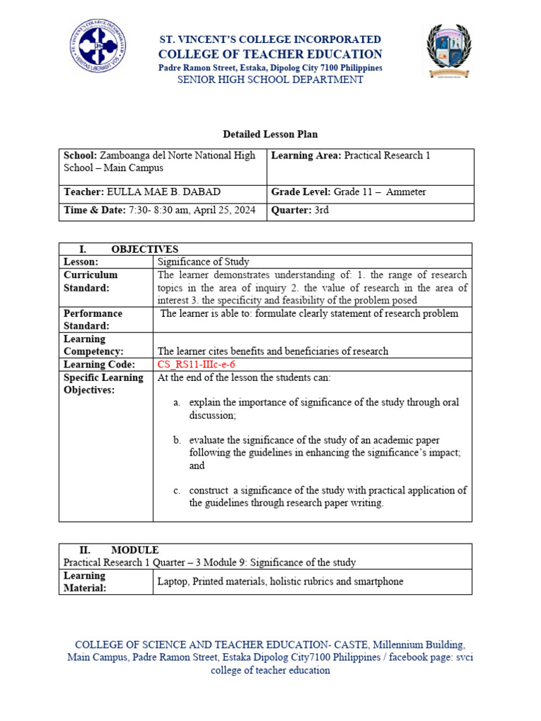 Detailed-Lesson-Plan | PDF | Teachers | Bullying