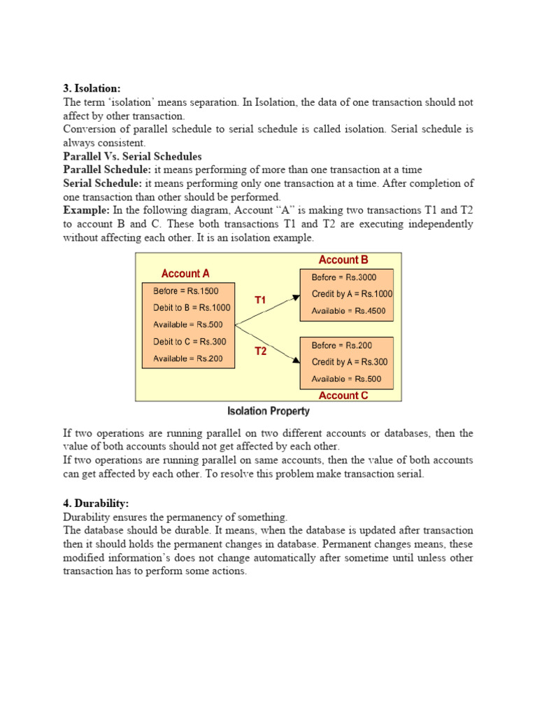 Database Transaction Isolation | PDF | Finance & Money Management ...