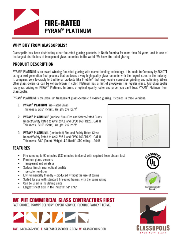 GO PLATINUM, New Data Sheets | PDF | Glasses | Materials