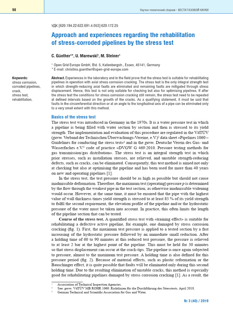Approach and Experiences Regarding The Rehabilitation of Stress ...