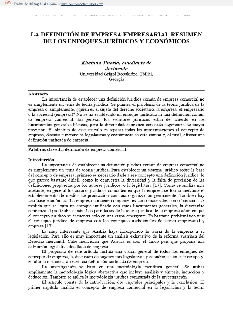 EMPRESA EMPRESARIAL | PDF | Business | Responsabilidad legal