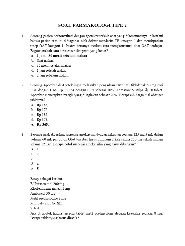Soal LSP 1 | PDF | Kesehatan Holistik