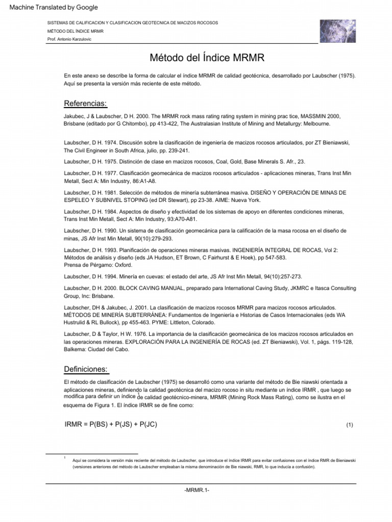 Metodo Mrmr Pdf