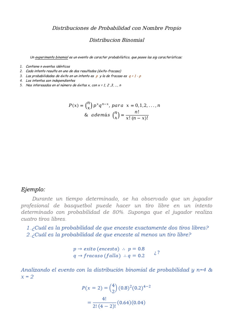 Binomial | Descargar gratis PDF | Probabilidad | Teoría de probabilidad