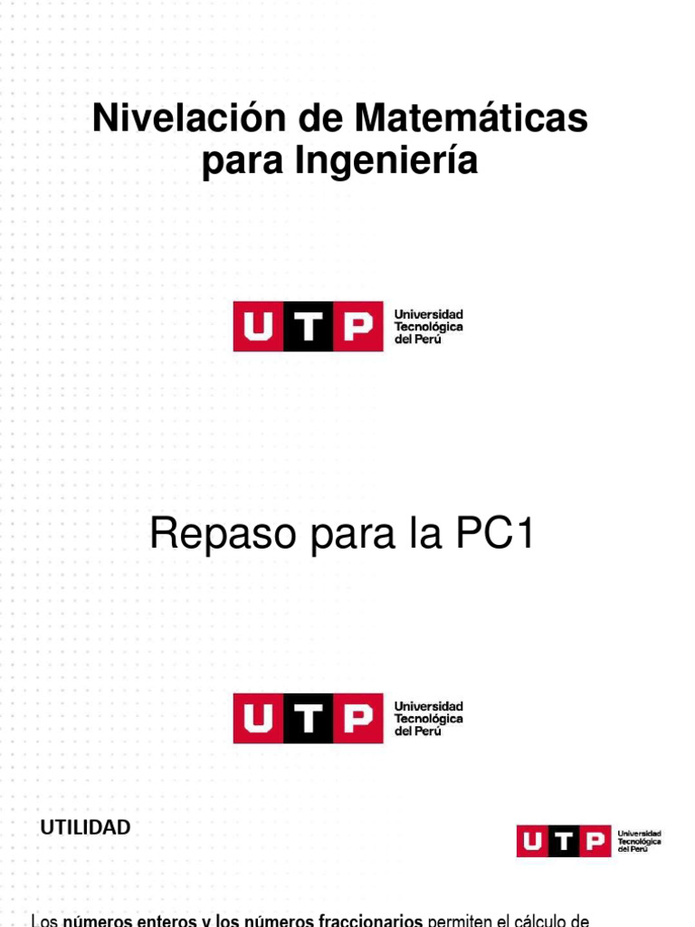 S02 - s1 - Material Repaso para La PC1 | PDF | División (Matemáticas) | Matemática Elemental