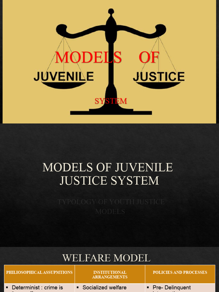 Models of Juvenile Justice System | PDF | Restorative Justice | Crimes