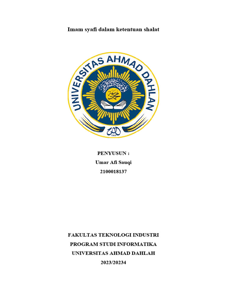 Imam Syafi'i dan Ketentuan Shalat | PDF