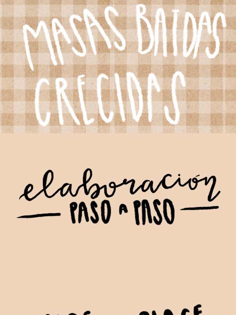 Masas Batidas Crecidas | PDF