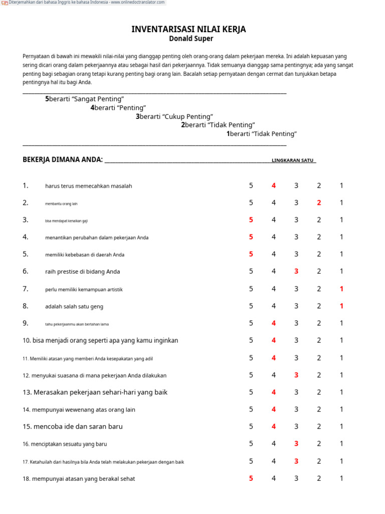 Work-Values-Inventory.en.id | PDF