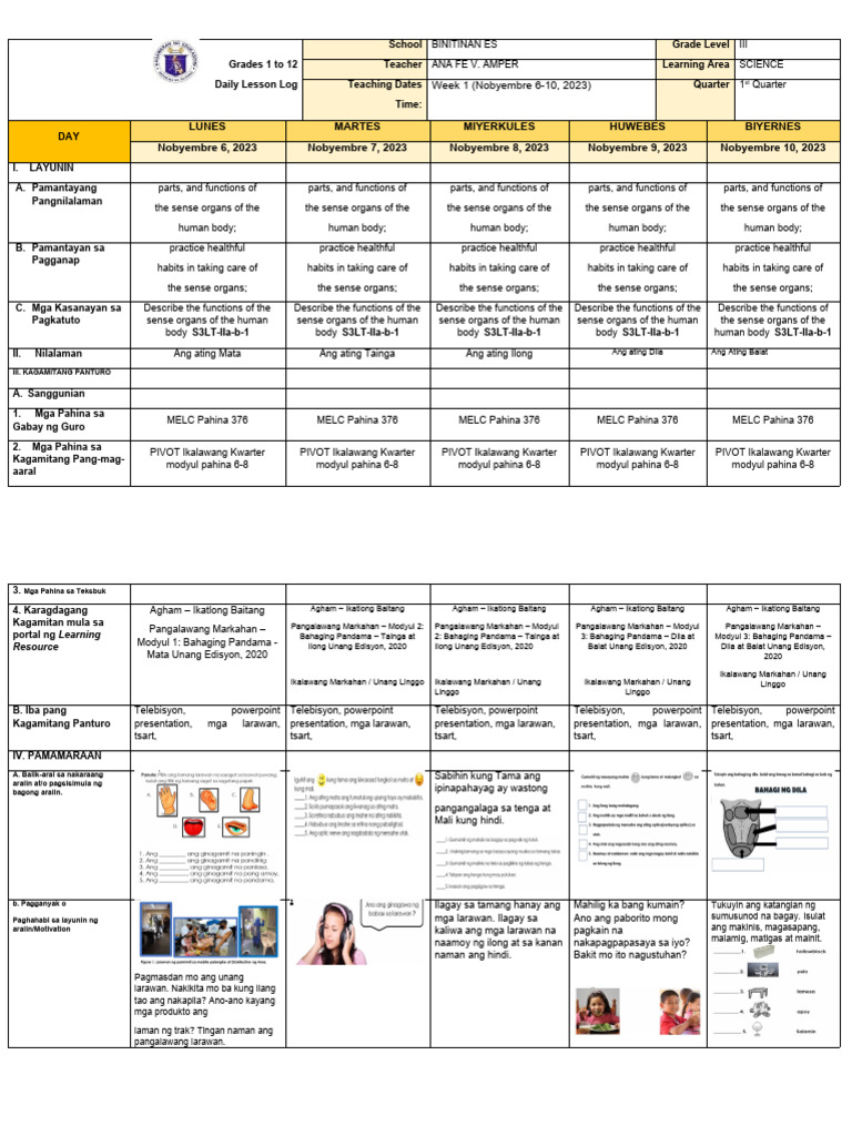 Dll-Science-Q2-Week 1 | PDF