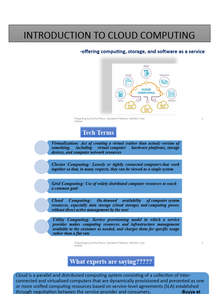 Introduction to Cloud Computing Concepts | PDF | Cloud Computing | Virtualization
