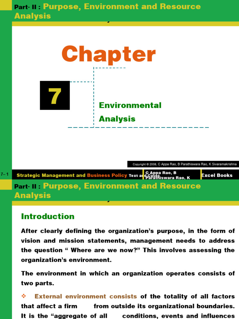 CH - 07 (Environmental Analysis) | PDF | Strategic Management | Economies