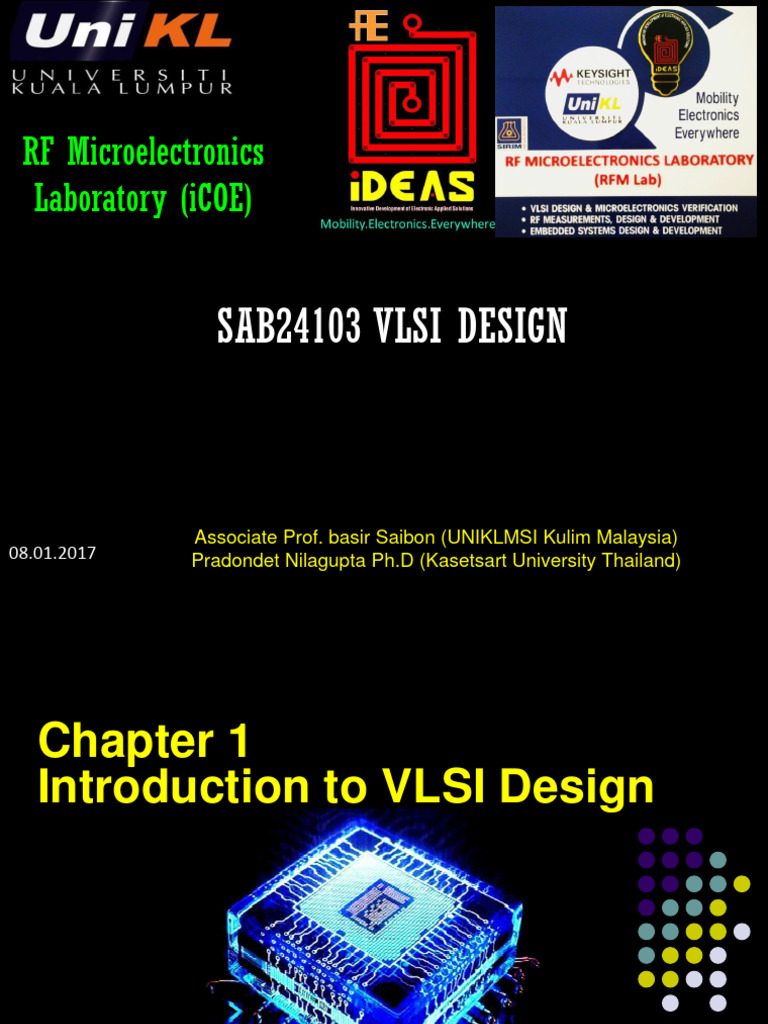 00 Vlsi Lecture Chapter 1 Pdf Integrated Circuit Cmos