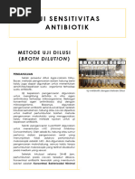 Uji Sensitivitas Antimikroorganisme Dengan Metode Dilusi | PDF