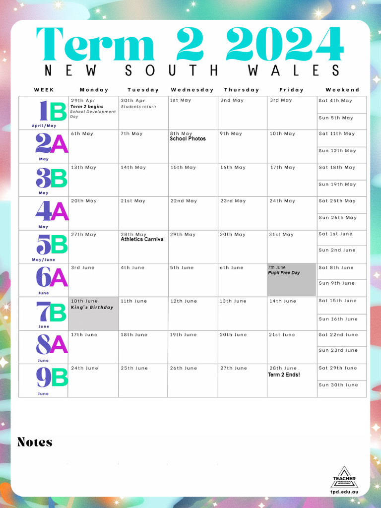 Term 2 Planner | PDF