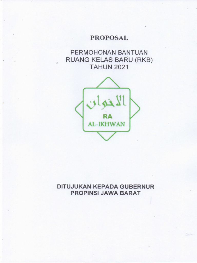 Proposal RKB Ra Al-Ikhwan 2021 | PDF