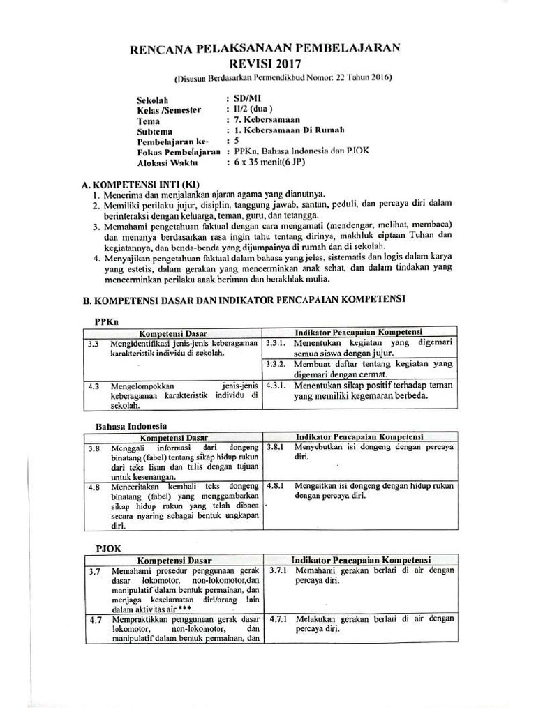 RPP KELAS 2 - Compressed | PDF