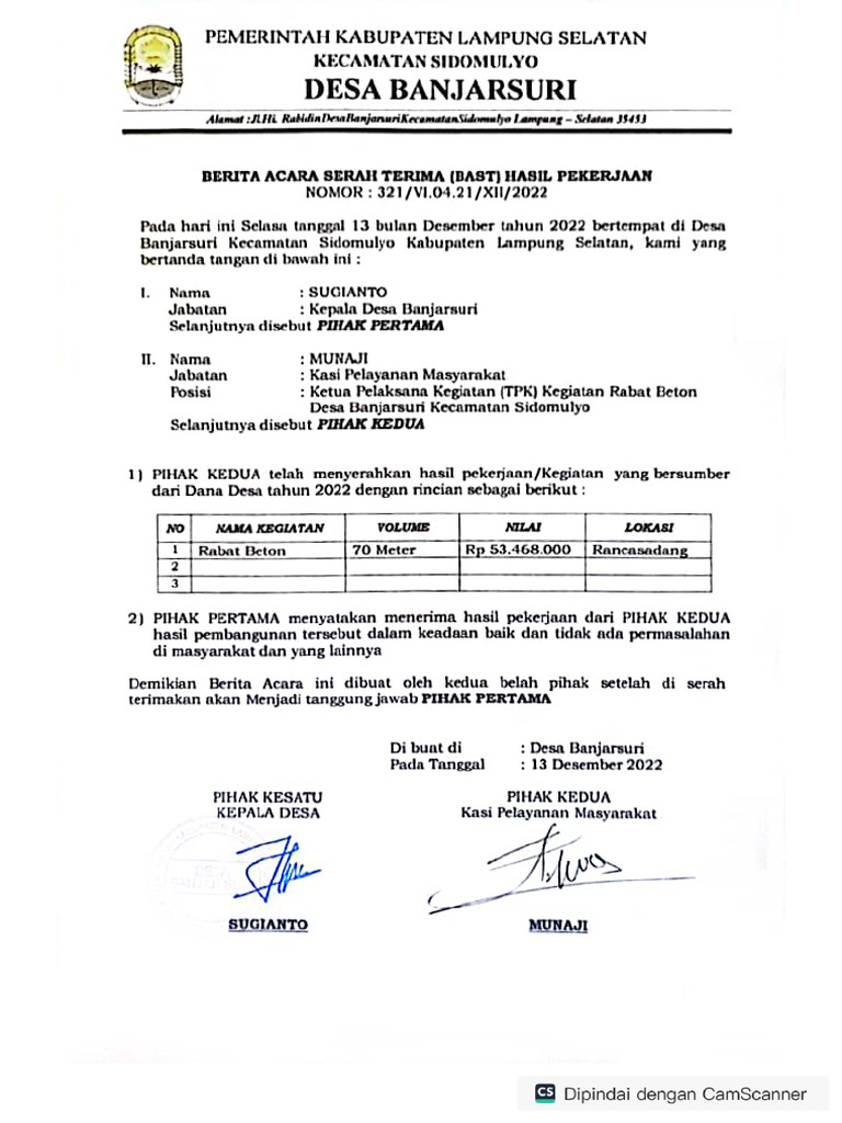 Data Bast Banjatsuri | PDF