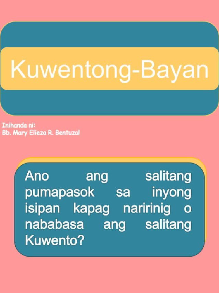 Kuwentong Bayan w1q1 | PDF