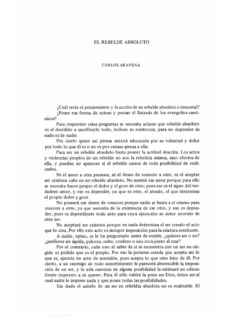 El Rebelde Absoluto | PDF