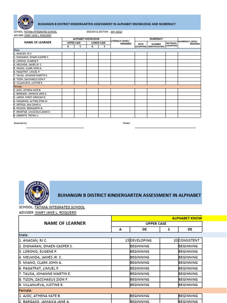 Assessment Masterlist With Formula Math 2 | PDF | Procedural Knowledge ...