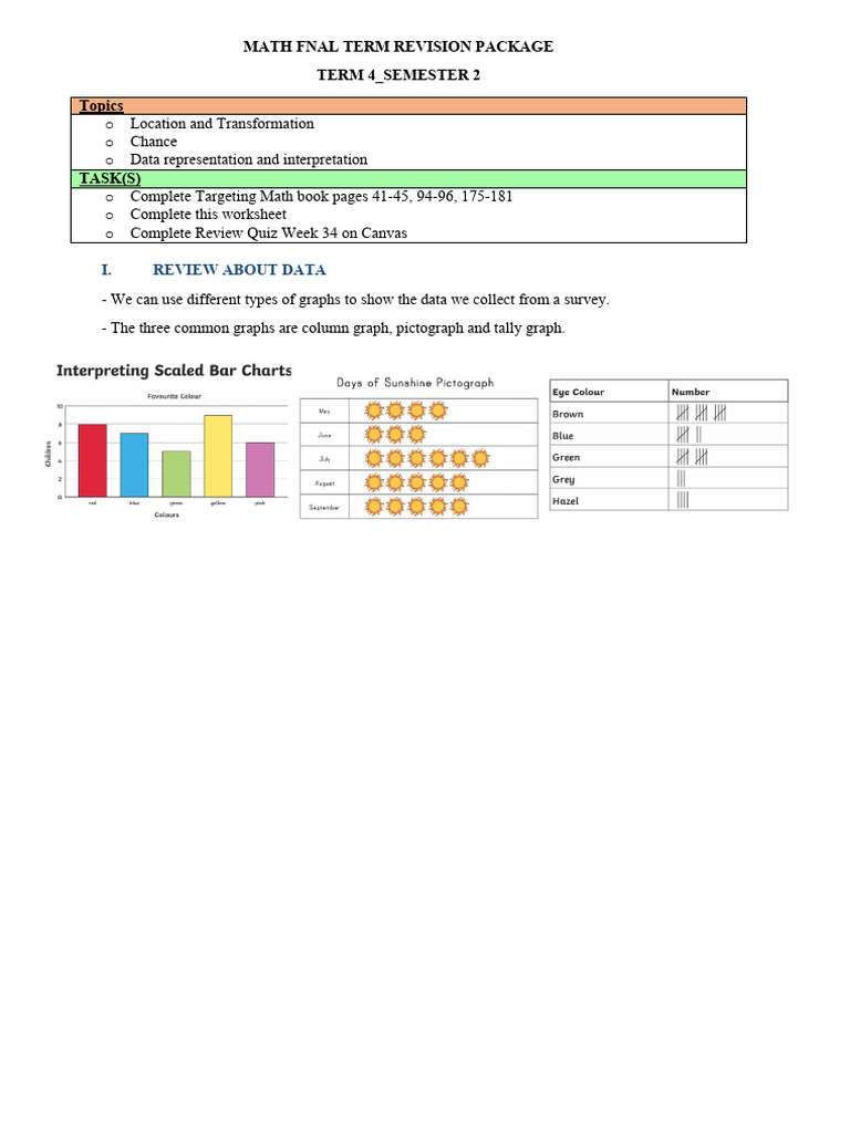 Math-Term4-Review Package | PDF | Fruit