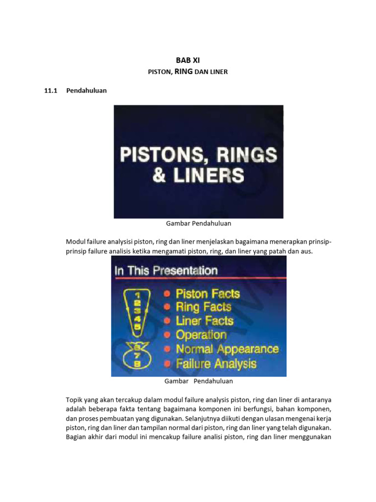 AFA Piston Dan Liner | PDF