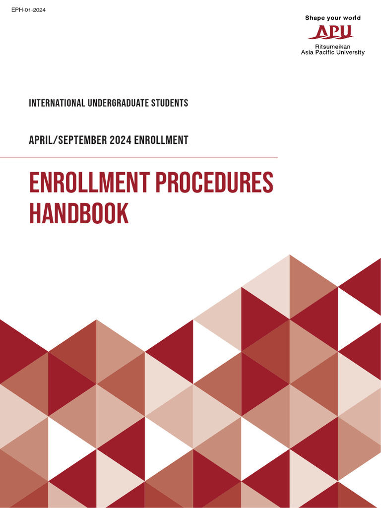 International UG Students 2024 Enrollment Handbook E | PDF | Payments | Fee