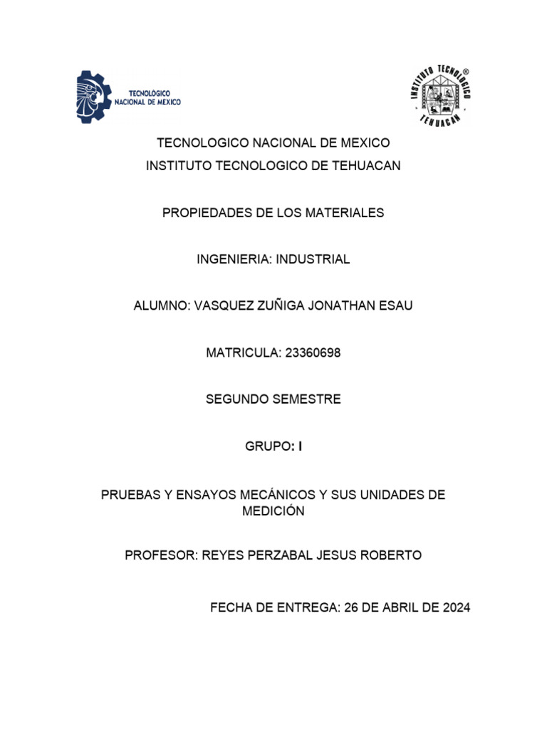 T2 Propiedades de Los Materiales | PDF | Dureza | Deformación (ingeniería)