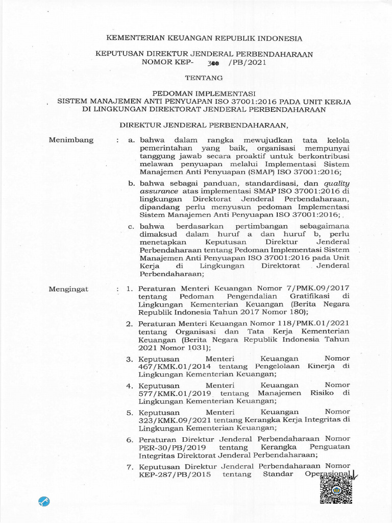 PEDOMAN IMPLEMENTASI SMAP ISO 370012016 PADA UNIT KERJA DI LINGKUNGAN DJPB | PDF | Teknologi ...