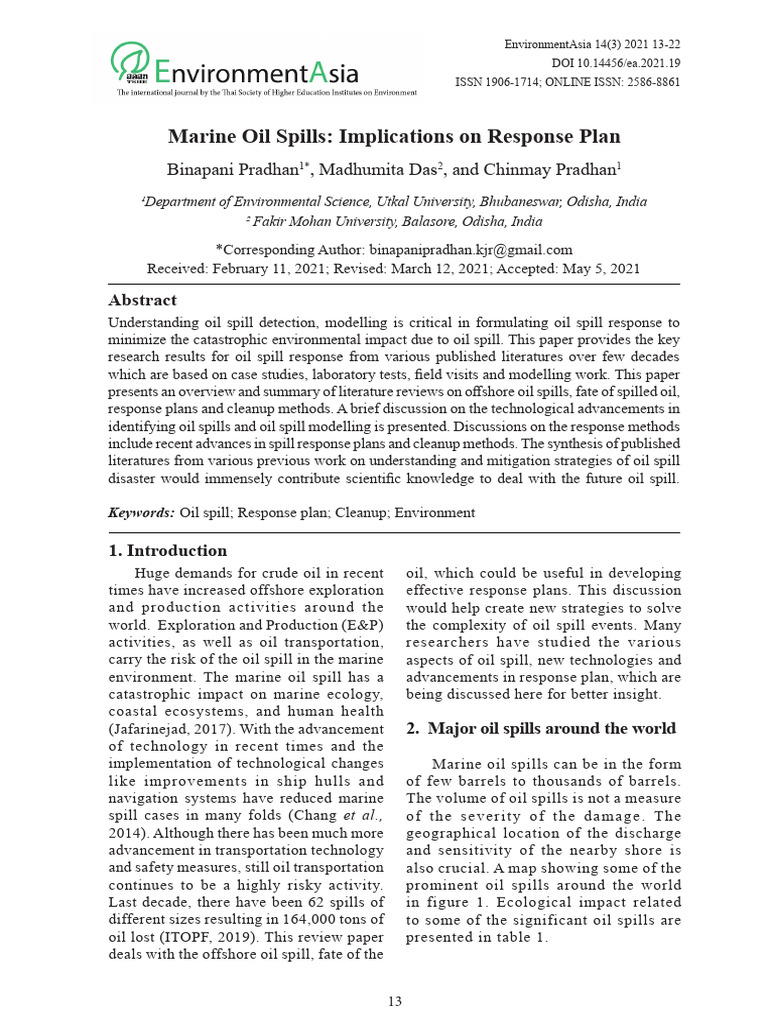 Ea14 (3) 02 | PDF | Oil Spill | Emulsion