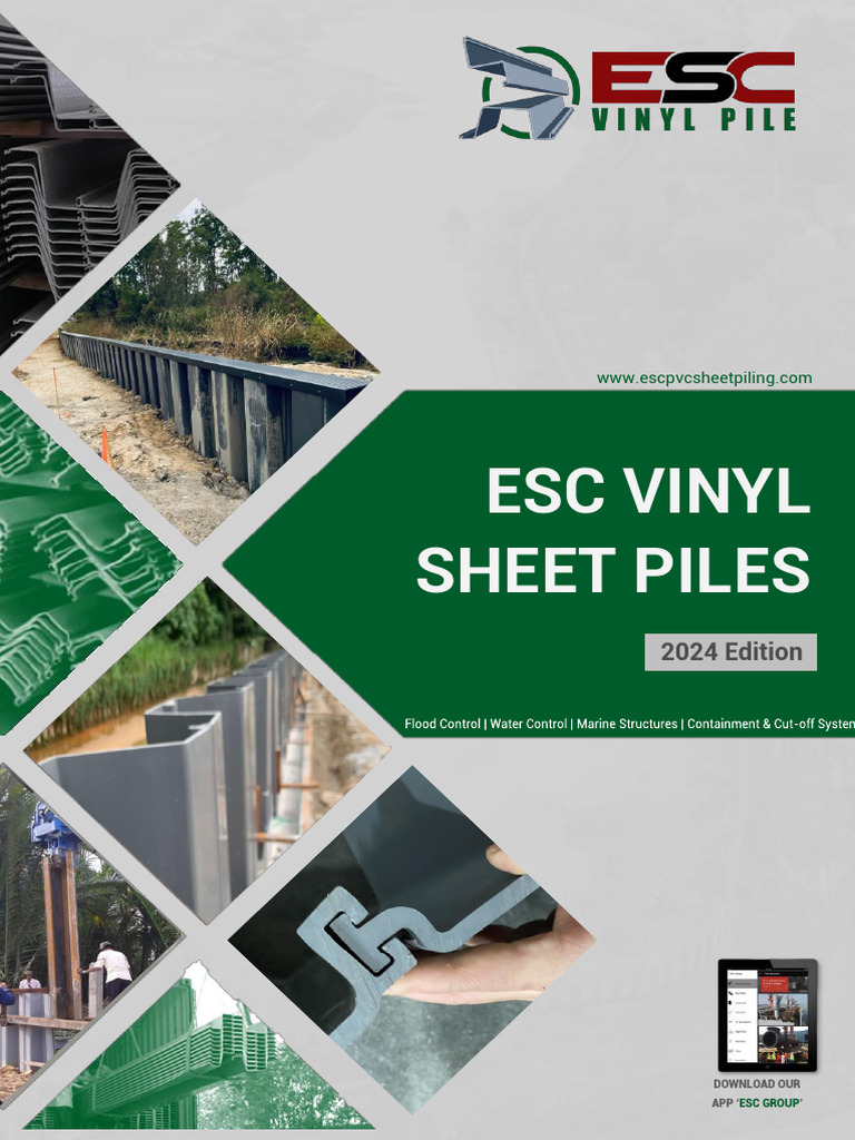 ESC Vinyl Sheet Piles Overview | PDF | Deep Foundation | Polyvinyl Chloride