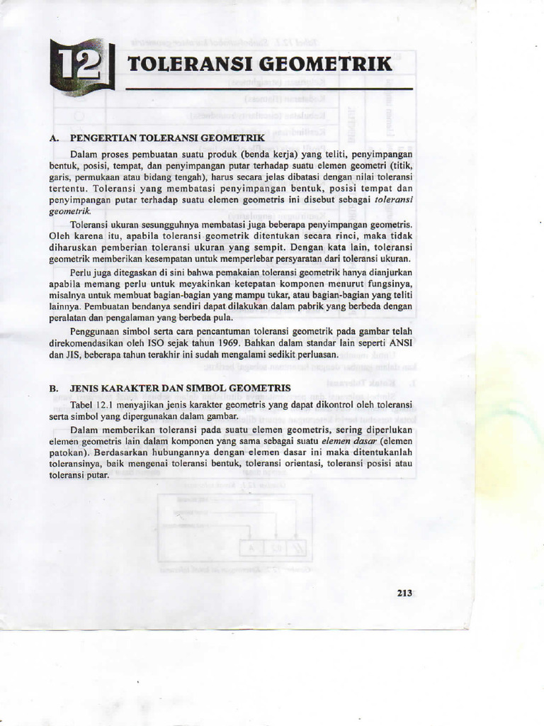 Toleransi Geometrik | PDF