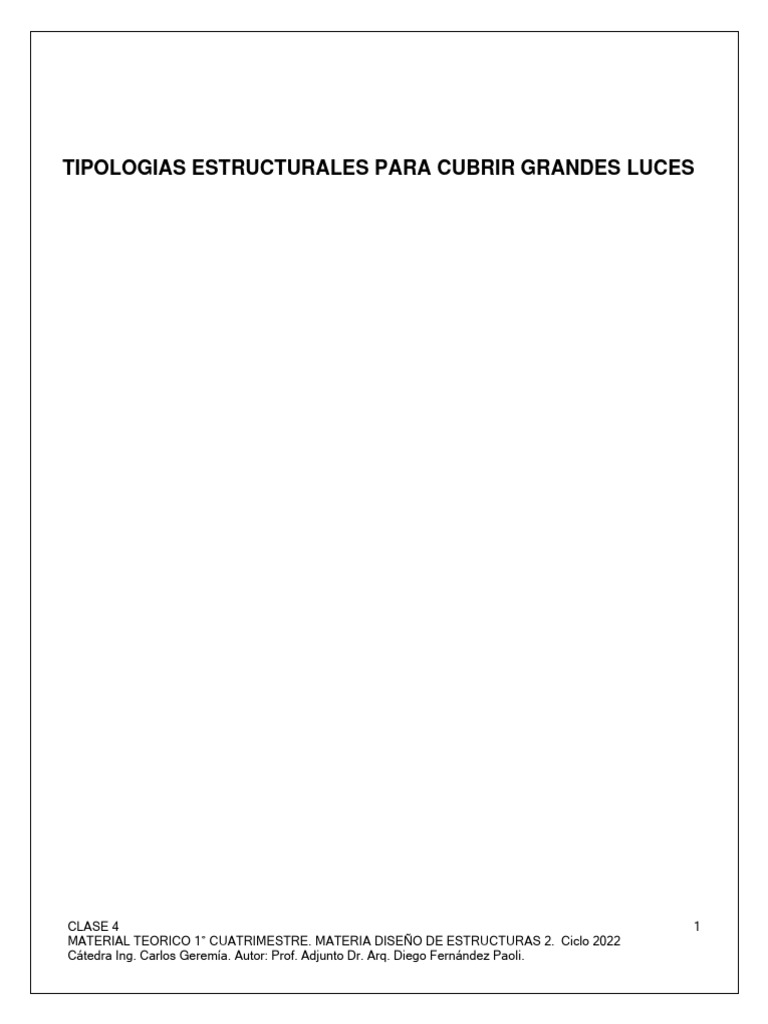 Tipologías Estructurales Avanzadas | PDF | Viga (Estructura ...
