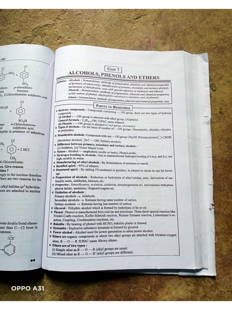 Alcohol Phenols Ethers Chapter 7 | PDF