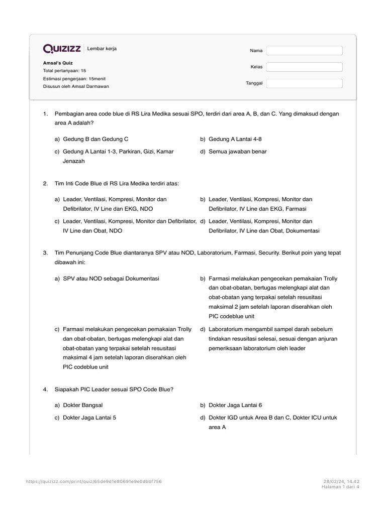 Amsal's Quiz Quizizz | PDF | Teknologi & Rekayasa