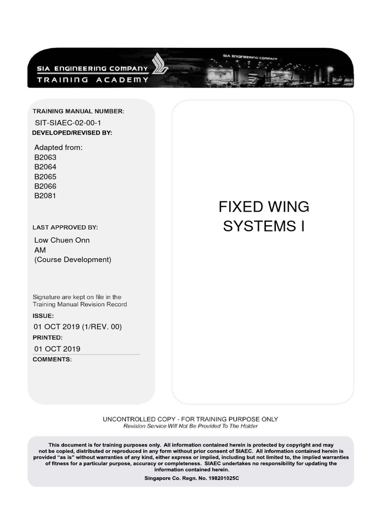 Fixed Wing Systems 2 - Sit-Siaec Part 2 - TM | PDF | Instrumentation | Gyroscope
