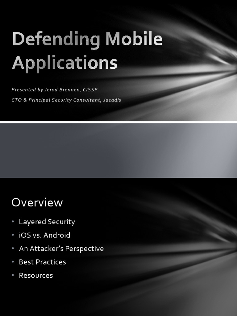Defend Mobile Apps | PDF | Ios | Mobile App