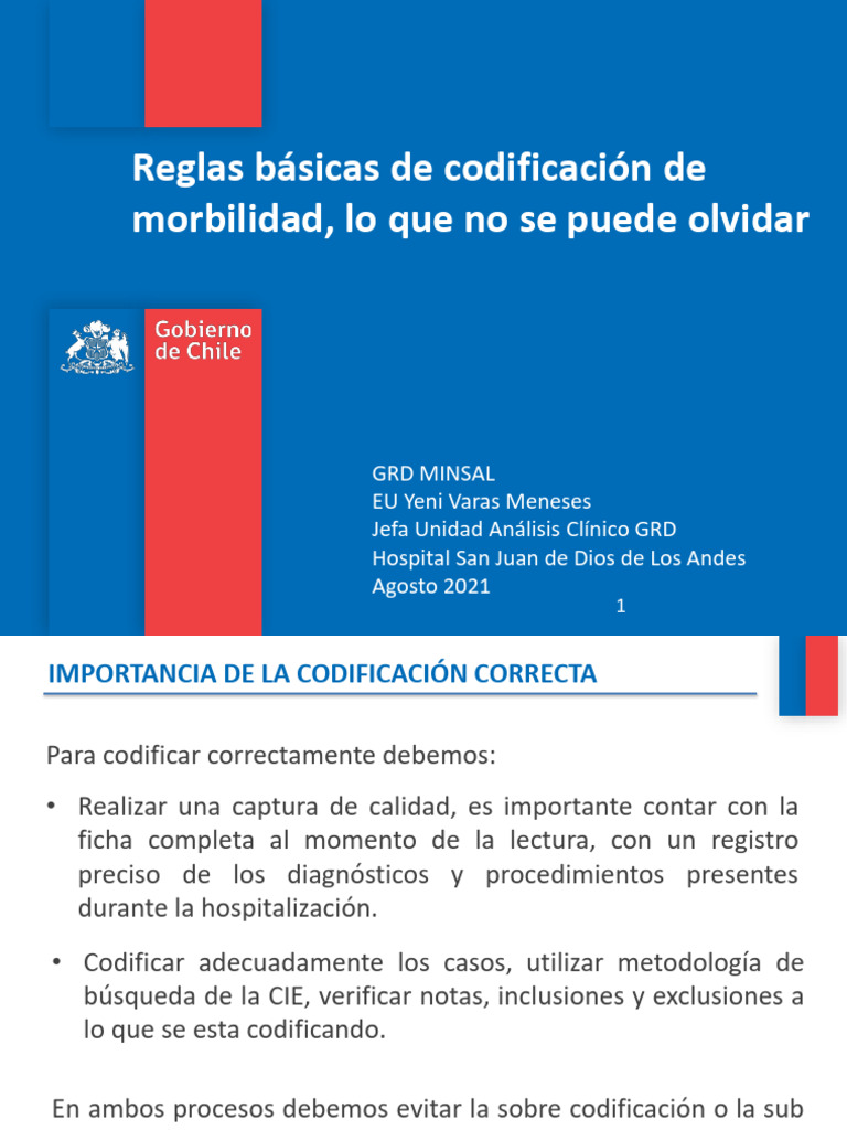 Reglas Básicas de Codificación de Morbilidad | PDF | Hospital | Medicina